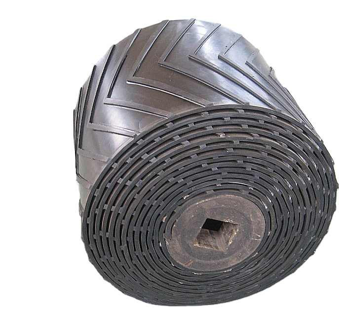 Herringbone Pattern Rubber Conveyor Belts for Smooth Material Conveying