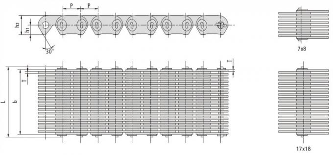 HV6 HV8 Silent Transmission Drive Chains Hy Vo Inverted Tooth Chain