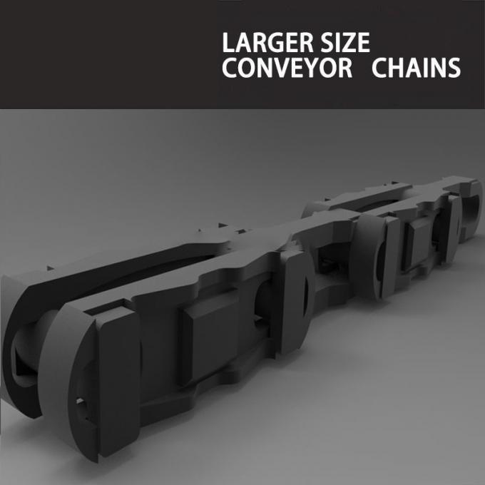 Alloy Steel Heavy Duty Conveyor Chains 100mm To 160mm Pitch Drop Forged ...